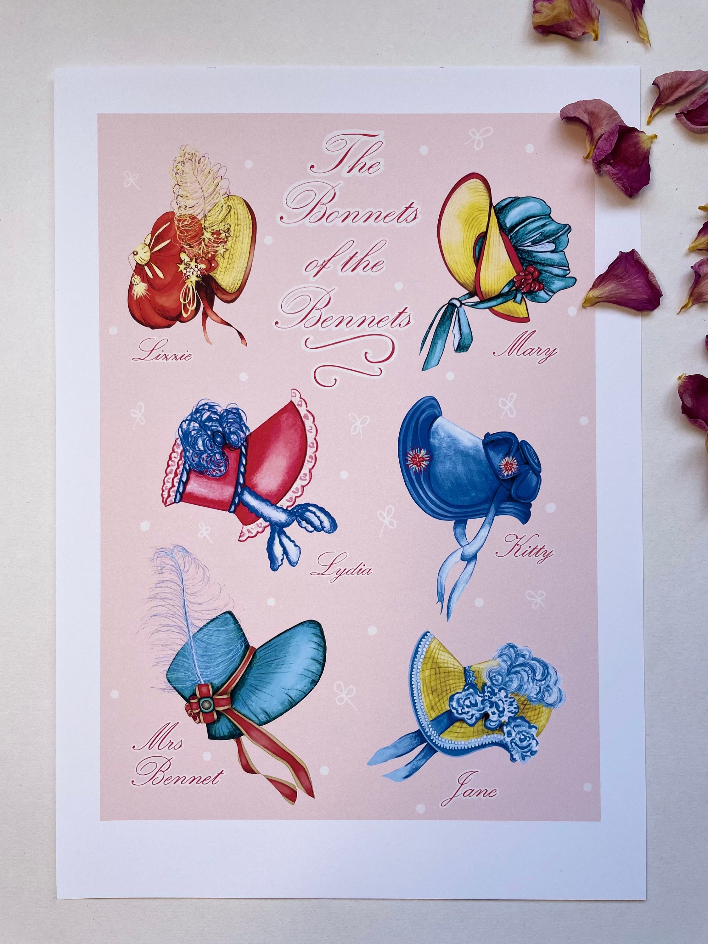 The Bonnets of the Bennets Art Print Ready to Send A4 Art Print Jane ...