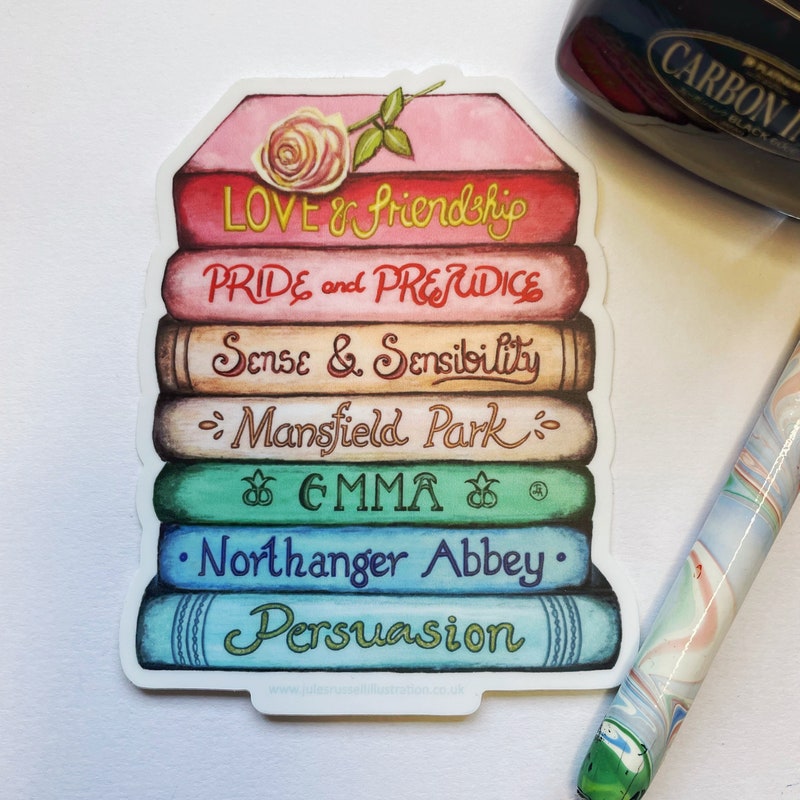 Jane Austen Sticker - Etsy