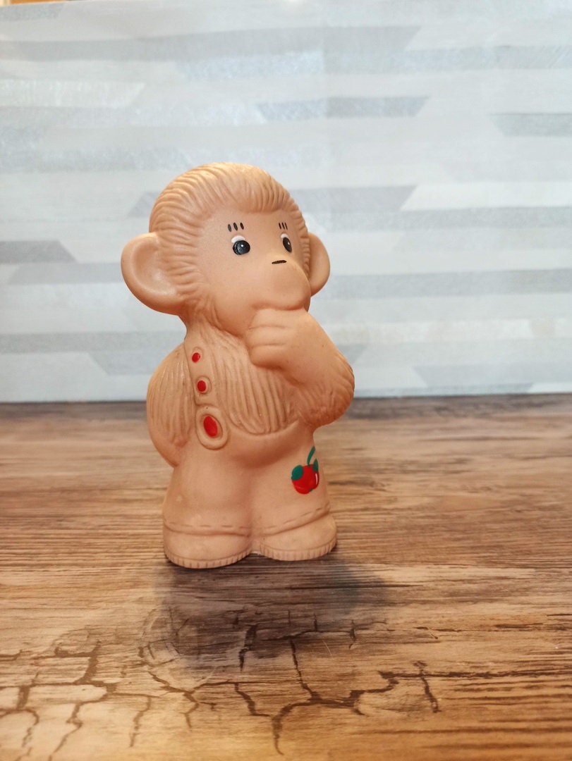 Soviet rubber toy Monkey USSR rubber toy Monkey kids toy | Etsy