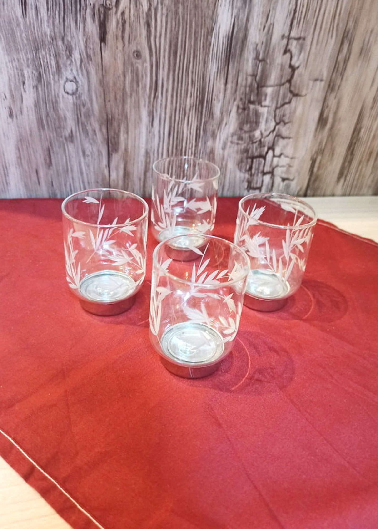 Vintage Russian Short Glasses Soviet Vodka Shot Glass Vodka Etsy