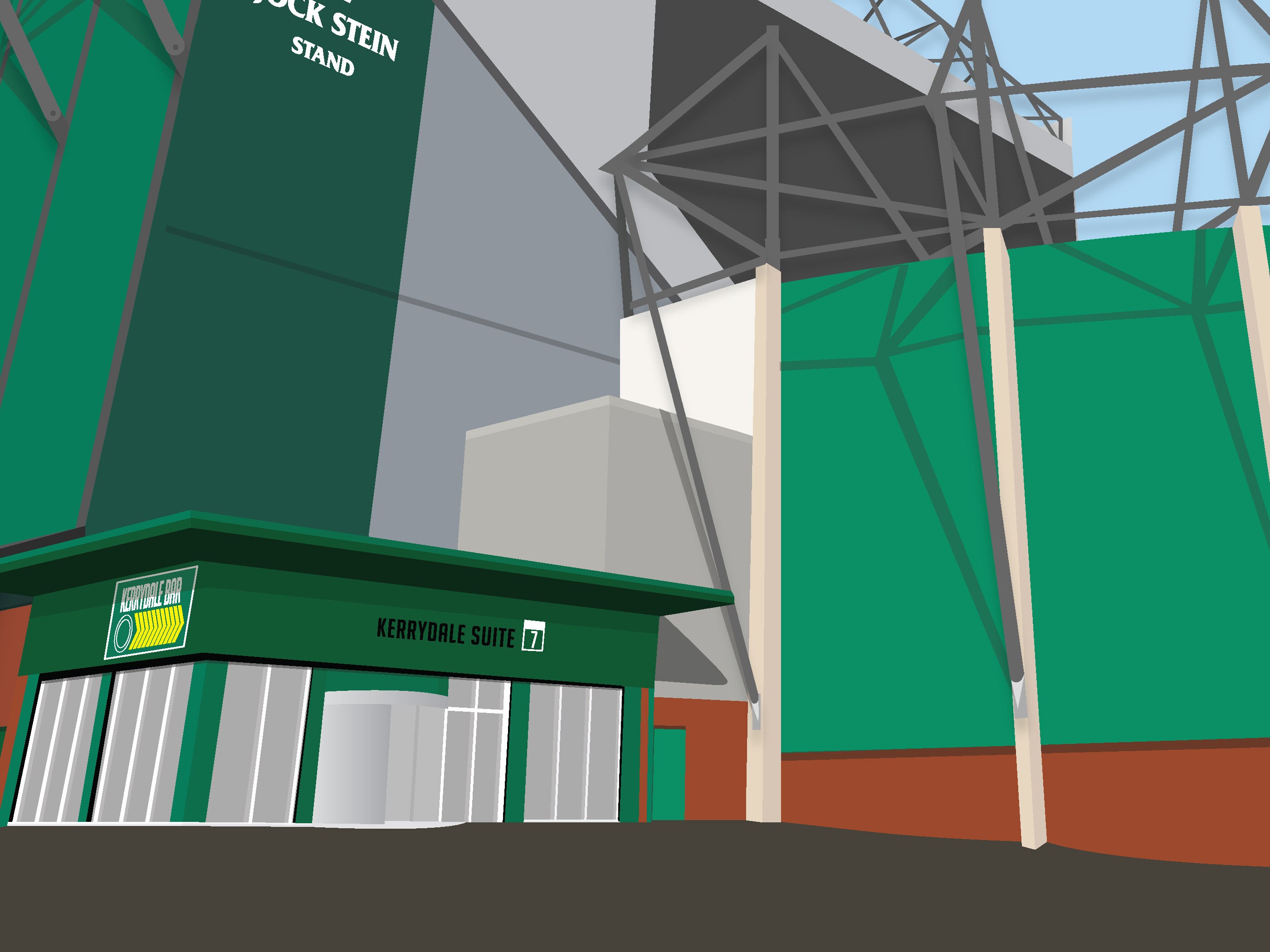 Celtic Park | Celtic Football Club | the Jock Stein Stand Poster/print ...