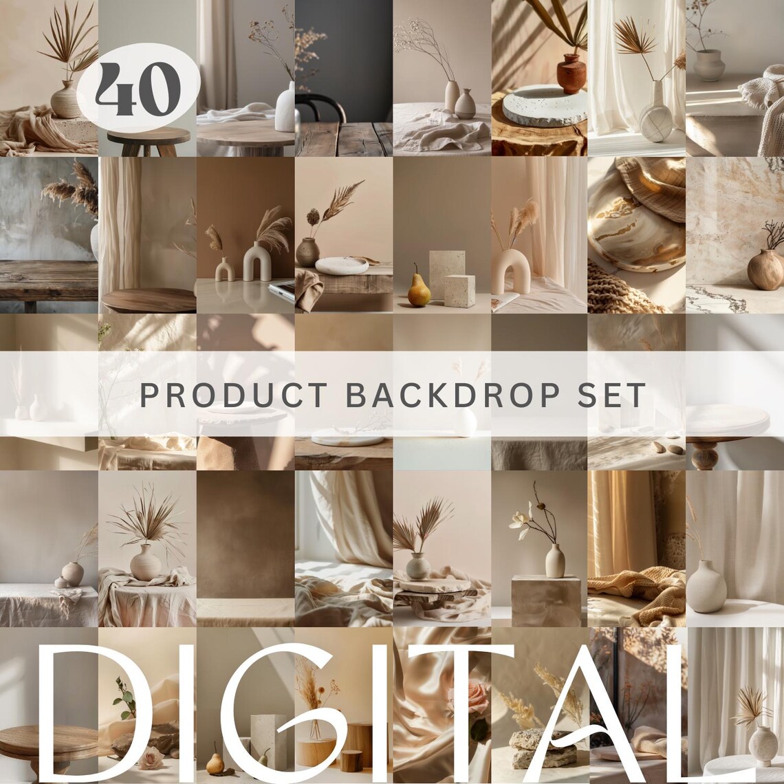 Neutral Background Mockups, Stock Photo Background, Product Backdrops ...