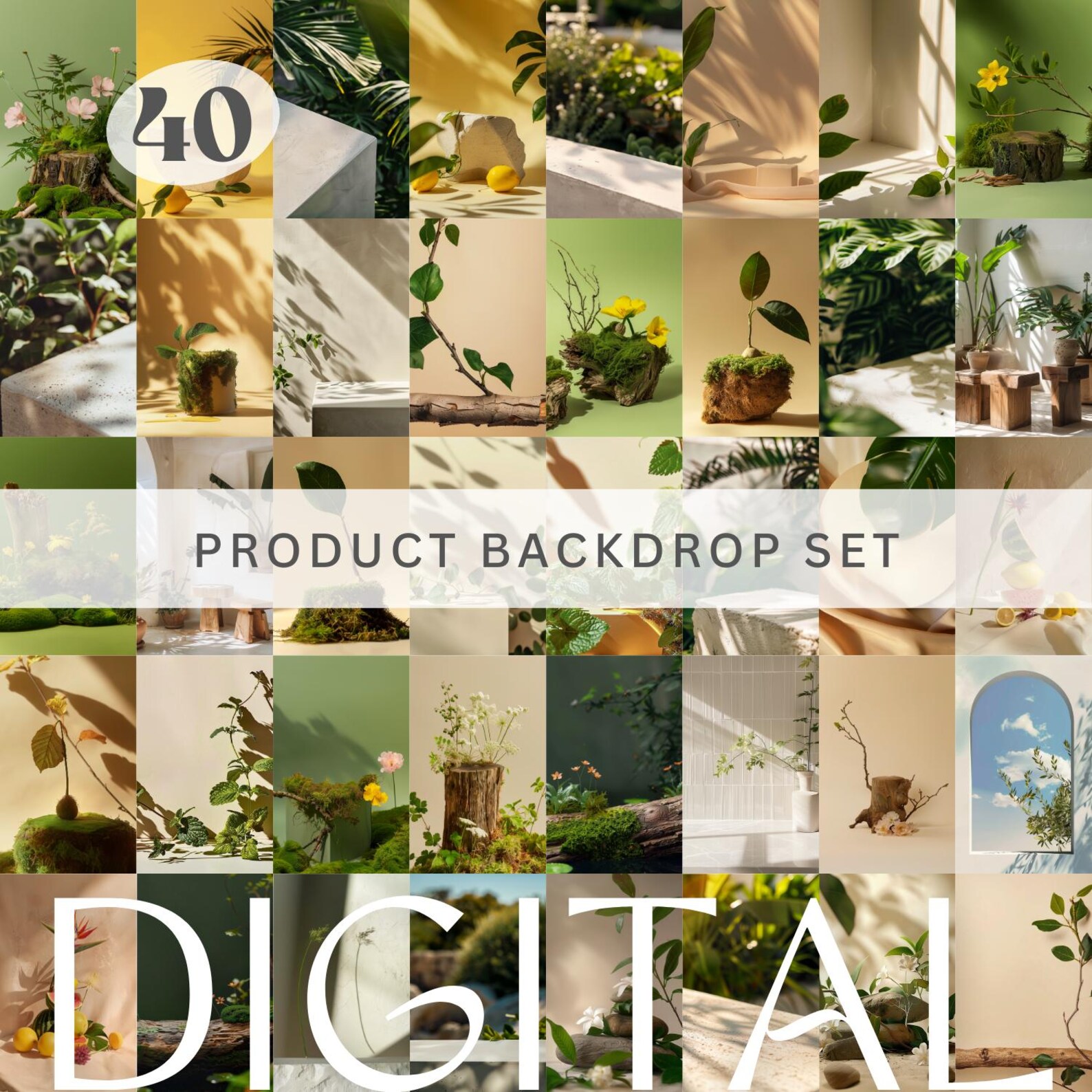 Botanical Mockups, Natural Product Photography, Organic Product Mockups ...