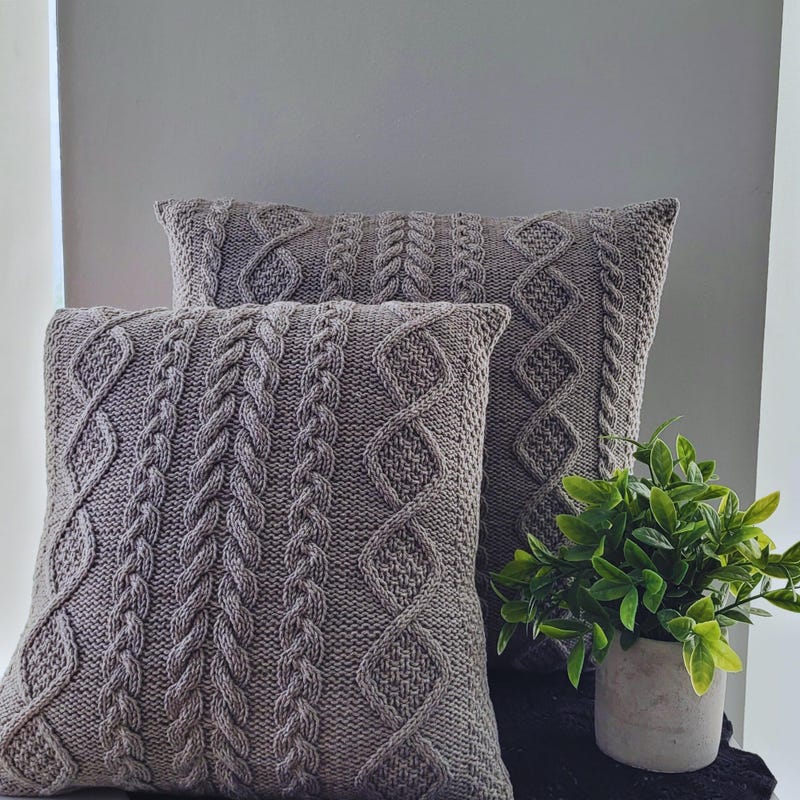Knit Pillow Cover - Etsy