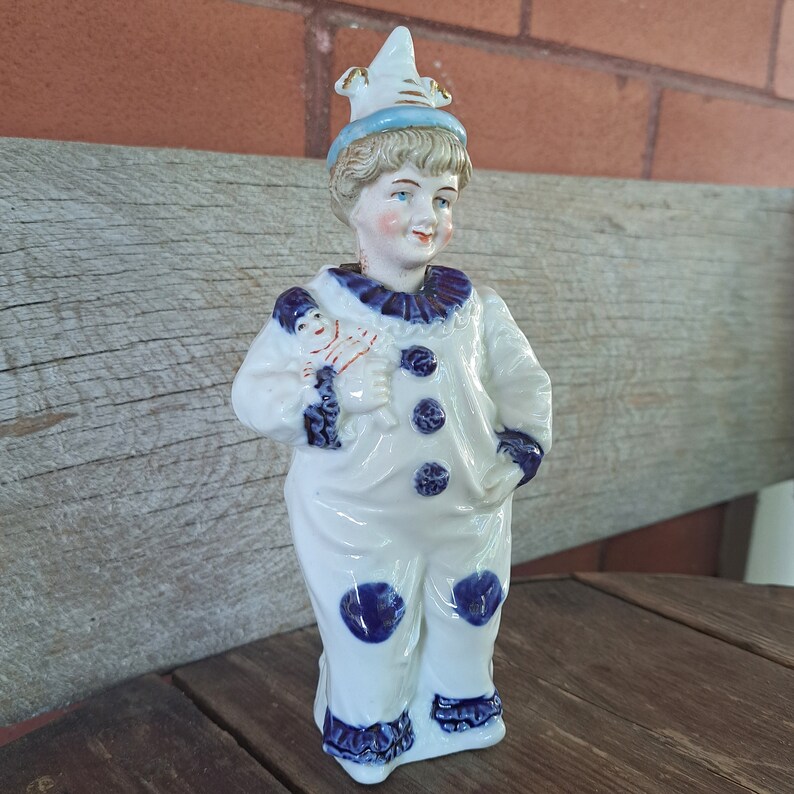 Antique Pierrot Jester Nodder, Punch and Judy, 19th Century ...