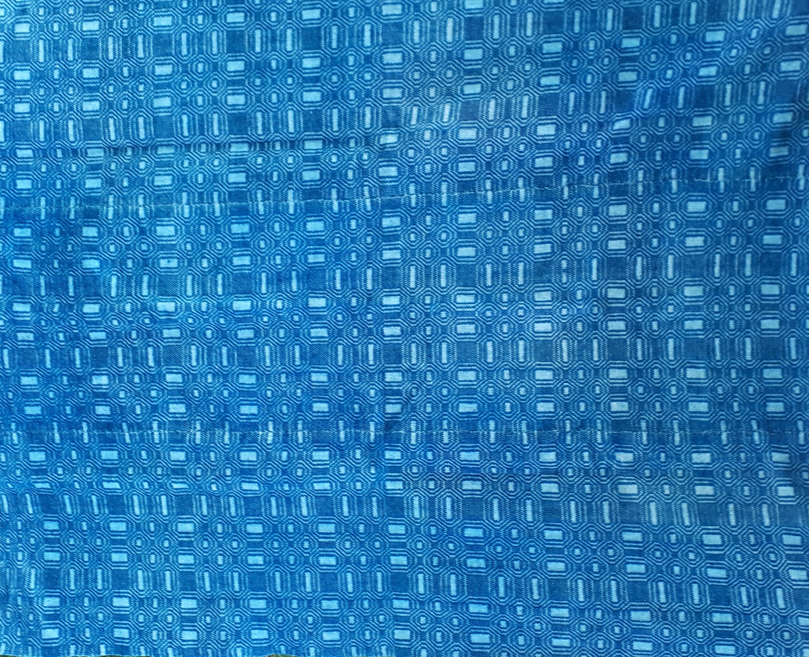 Antique Blue Overshot Coverlet Triple Panel Hand Woven - Etsy