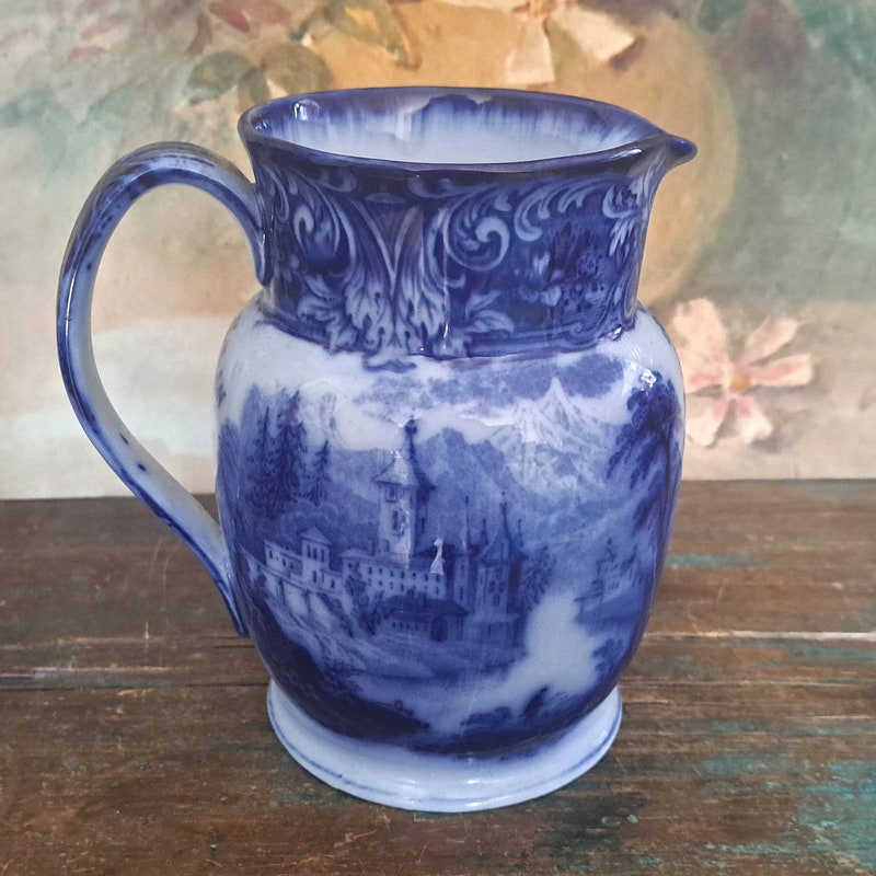 Flow Blue Pitcher - Etsy