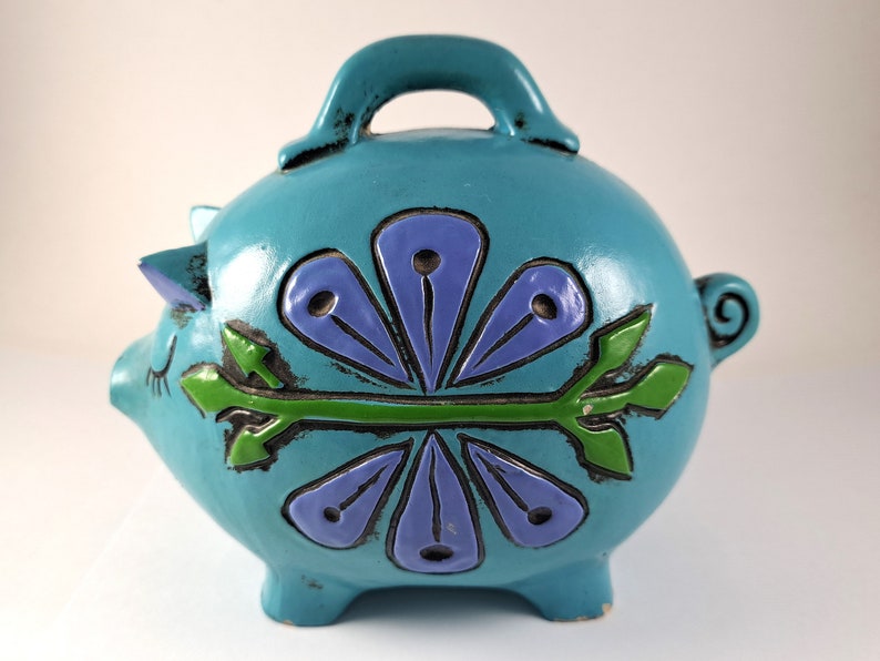 Vintage Pig Coin Bank, Pride Creation, Mid Century Paper Mache Decor - Etsy