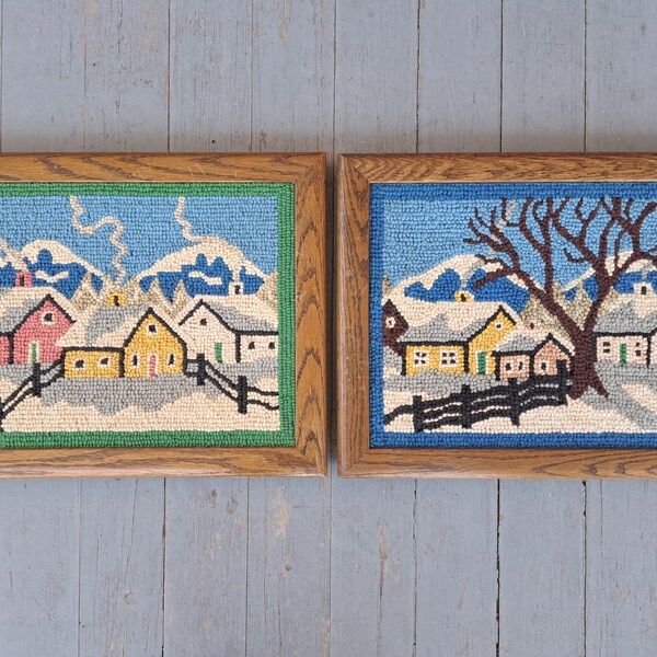 Vintage Hooked Rug - Etsy