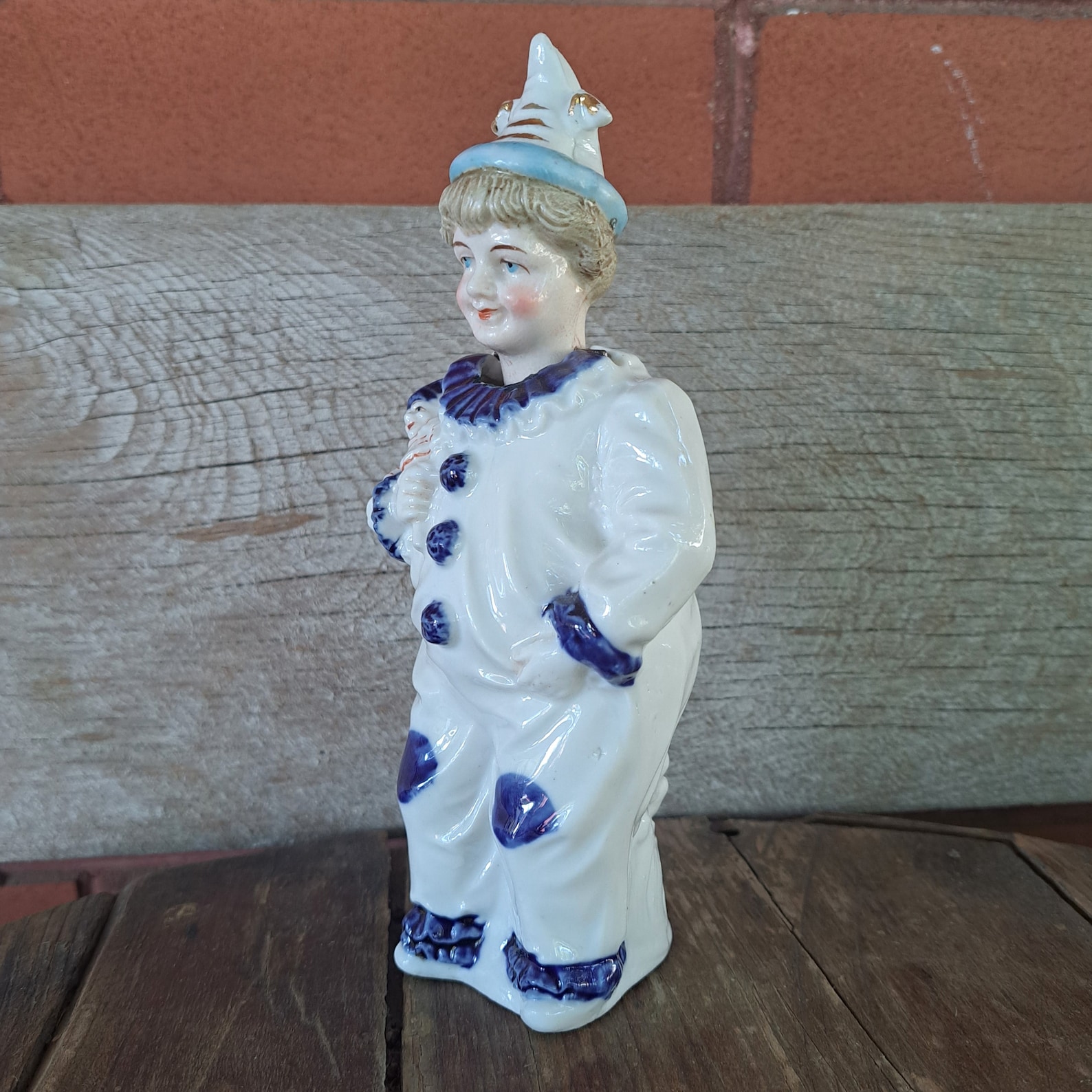 Antique Pierrot Jester Nodder, Punch and Judy, 19th Century ...