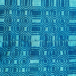 Antique Blue Overshot Coverlet, Triple Panel, Hand Woven, Double Seam ...