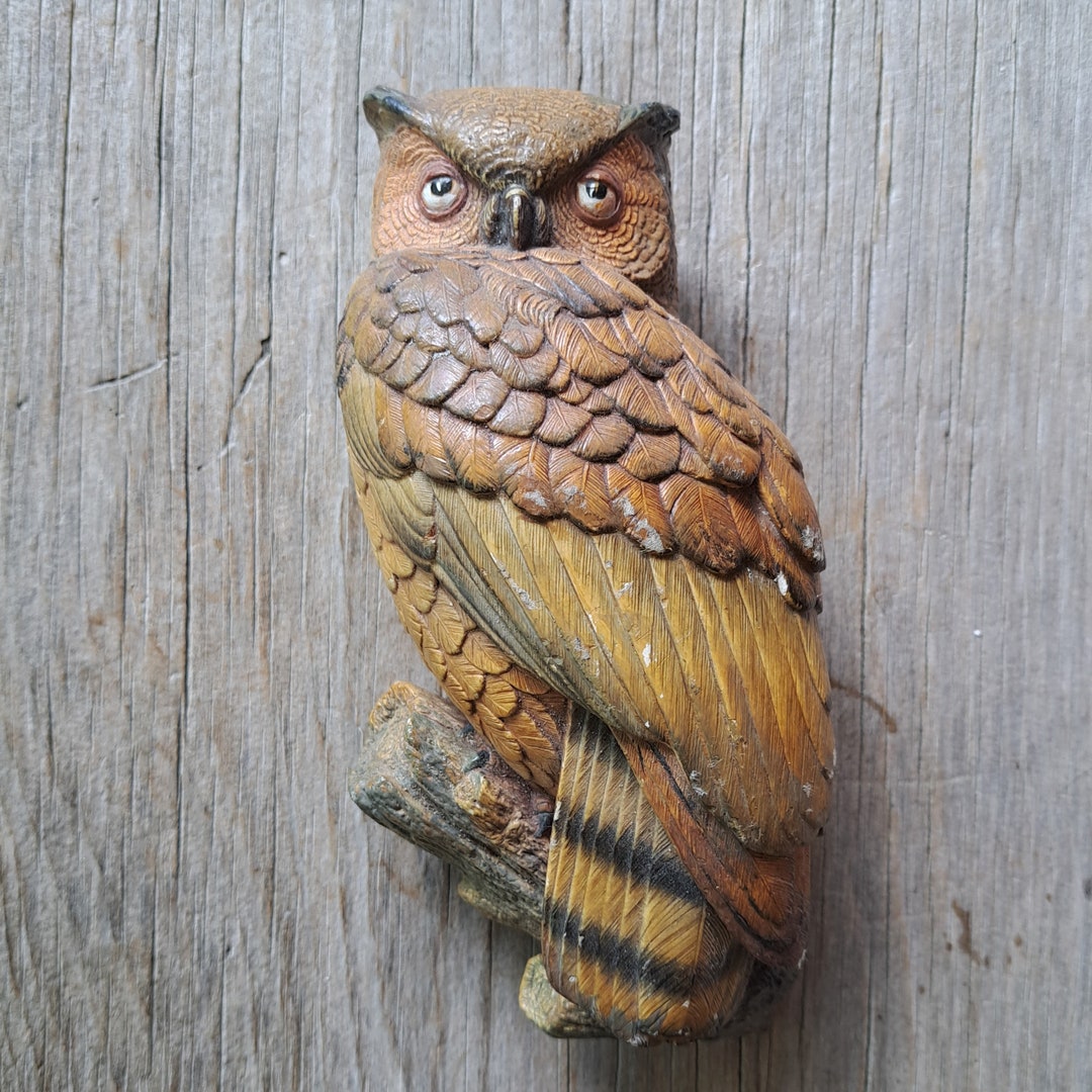 Vintage Bossons Chalkware Owl Figurine, Dated 1967, Chalk Ware, Wall ...