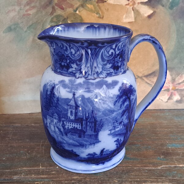 Flow Blue Pitcher - Etsy