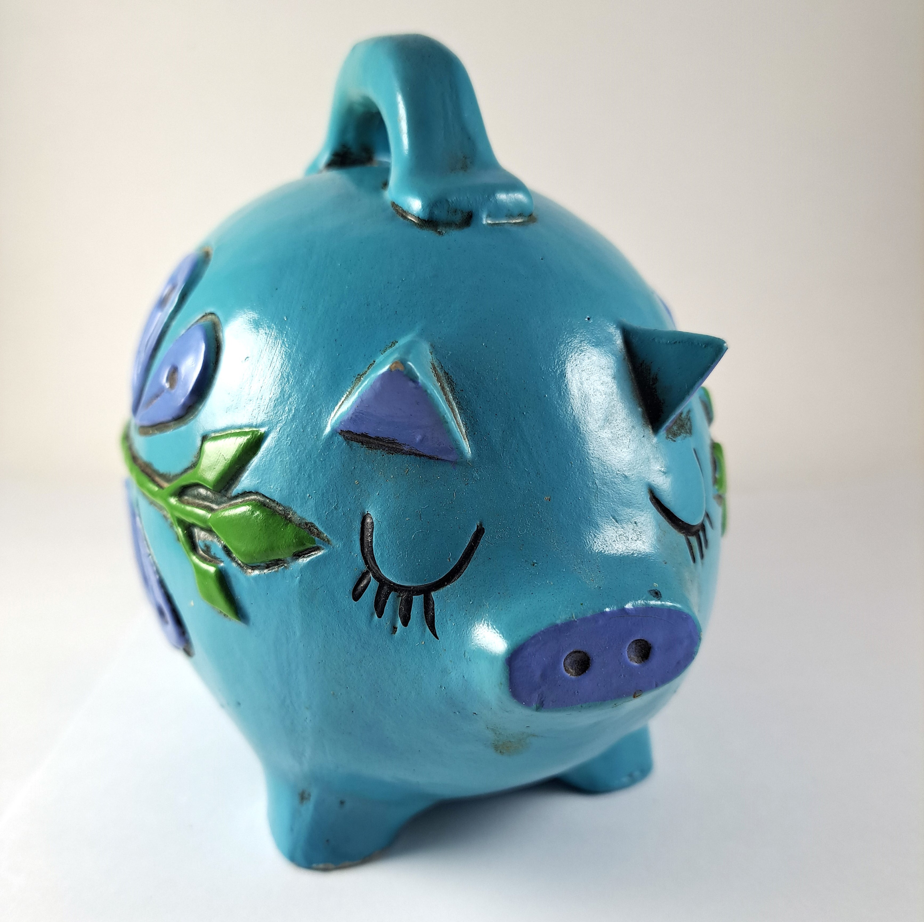 Vintage Pig Coin Bank, Pride Creation, Mid Century Paper Mache Decor - Etsy