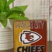 Kansas City Chiefs Square Wood Sign 4 1/2 X 4 1/2 X3/4 Shelf-sitter ...