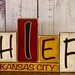 Kansas City Chiefs Square Wood Sign 4 1/2 X 4 1/2 X3/4 Shelf-sitter ...