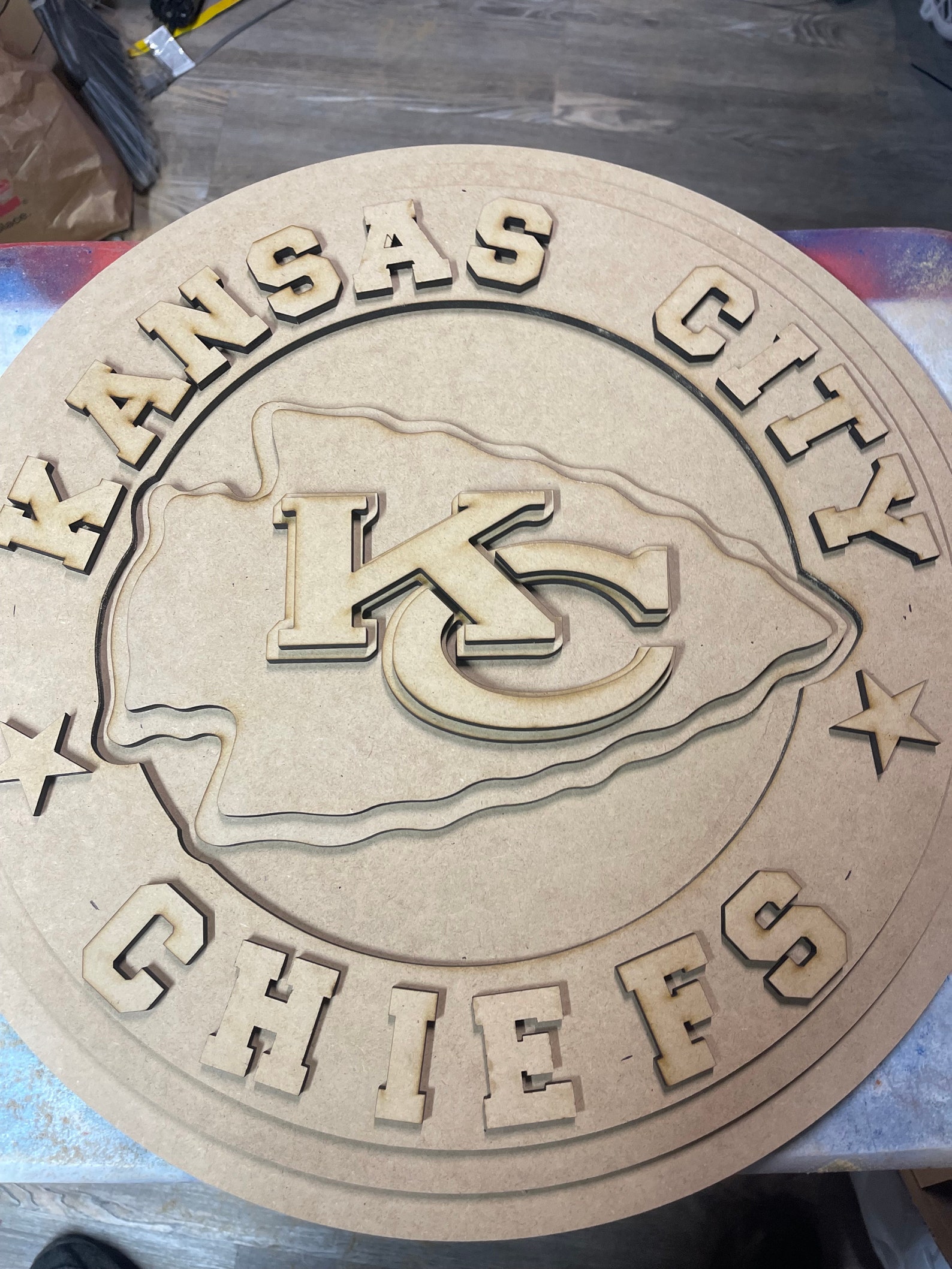 Kansas City Chiefs Wooden Sign - Etsy