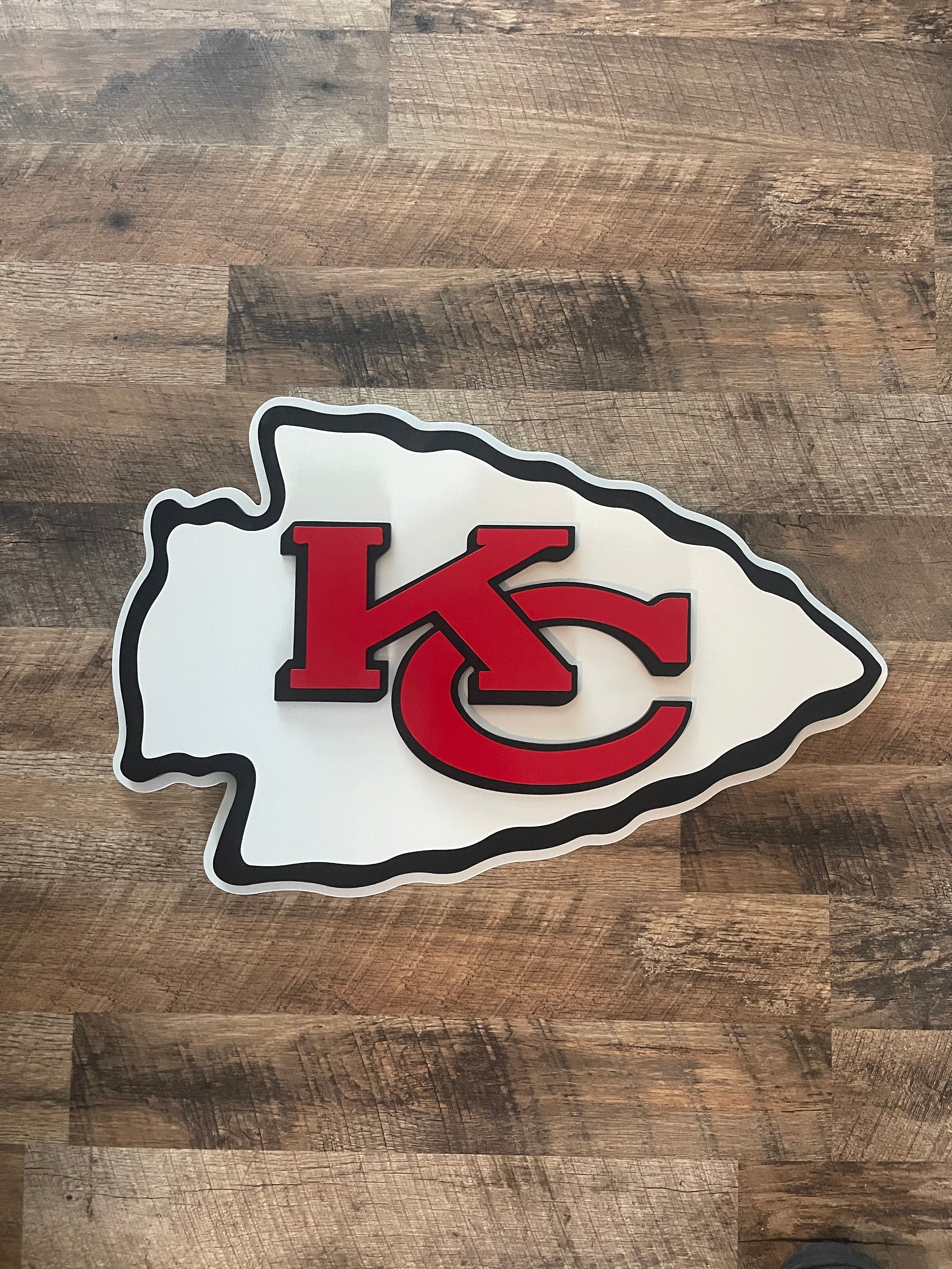 Kansas City Chiefs Arrow Wooden Sign - Etsy