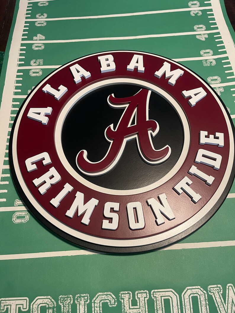 Alabama Crimson Tide Stacked Sign - Etsy