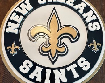12 X 12 New Orleans Saints Aluminum Sign Bar, Man Cave, or She-shed ...