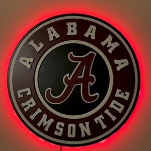 Alabama Crimson Tide Stacked Sign - Etsy