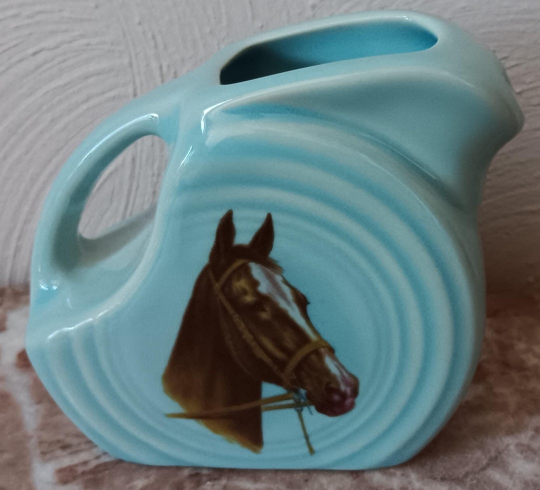 Fiesta Mini Disc Pitcher Sky Blue W/ Horse Head HLC USA - Etsy
