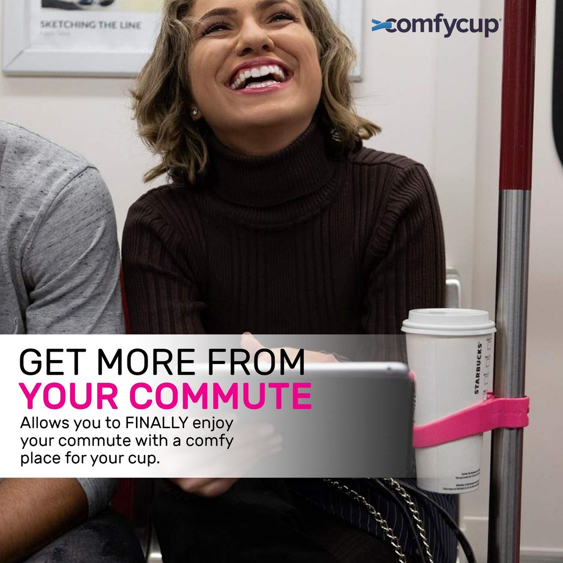 Portable Public Transportation Cup Holder for Daily Commute | Fits ...