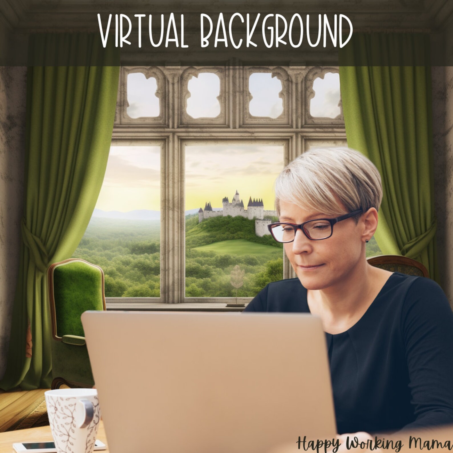 CUSTOM Virtual Background Image for Digital Backdrops Zoom - Etsy