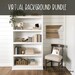 5 Office Virtual Background Images (BUNDLE) | 5 Original Work ...