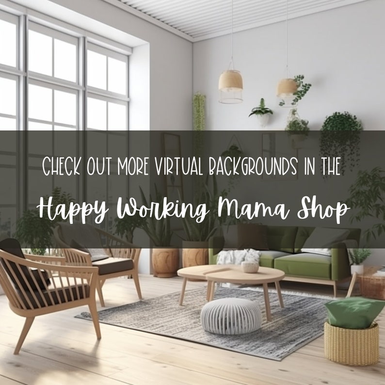 Pack of 10 Jungle Living Room Images for Virtual Background, Virtual ...