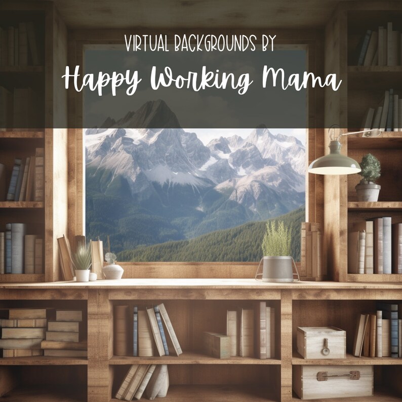 Rustic Virtual Background Images (BUNDLE) | 5 Original, Rustic Living ...