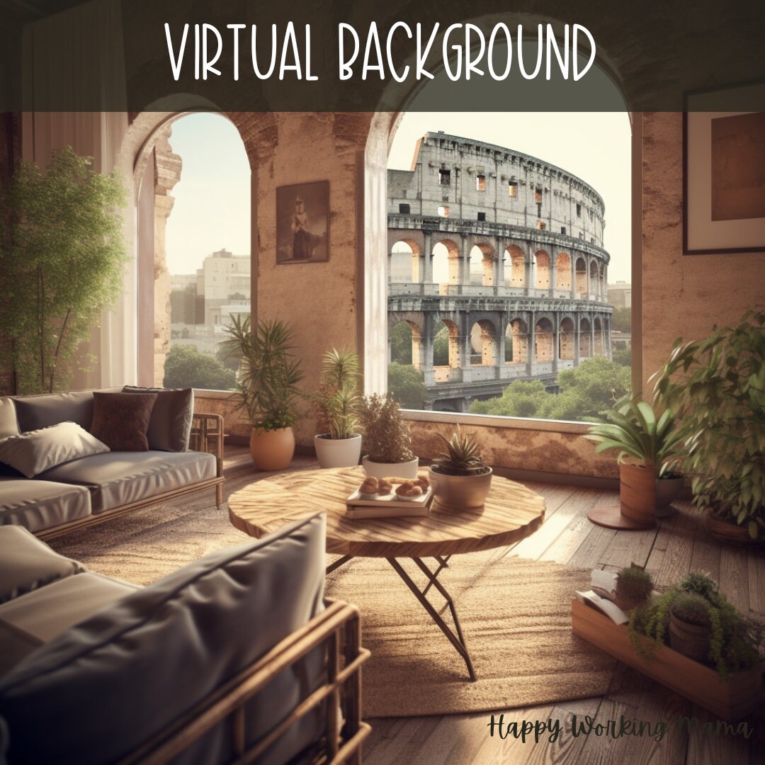 7 ITALIAN Images for Virtual Background, Pack of 7 Virtual Italian ...
