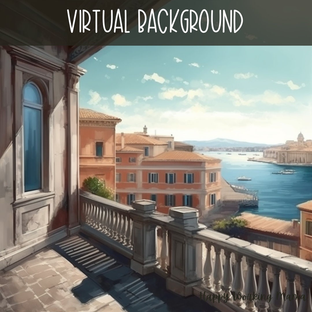 7 ITALIAN Images for Virtual Background, Pack of 7 Virtual Italian ...