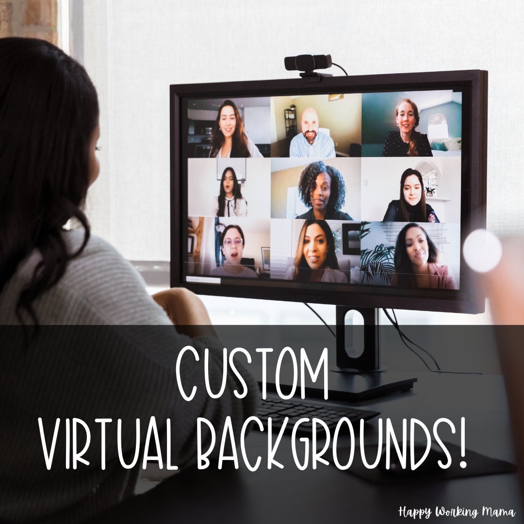 CUSTOM Virtual Background Image for Digital Backdrops Zoom - Etsy