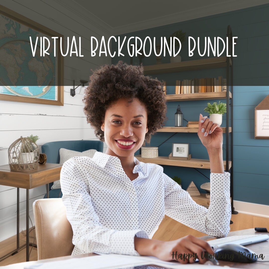 5 Virtual Background Images (BUNDLE) | 5 Original, Realistic Living ...