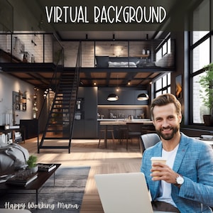 CUSTOM Virtual Background Image for Digital Backdrops, Zoom Meetings - Etsy