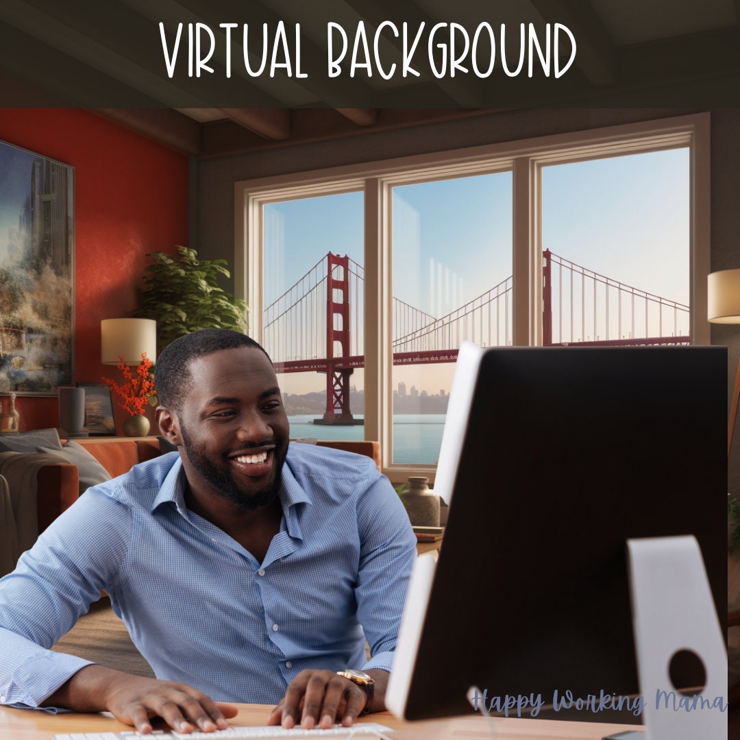 Golden Gate Bridge Background Image for Zoom Meetings | San Fran ...