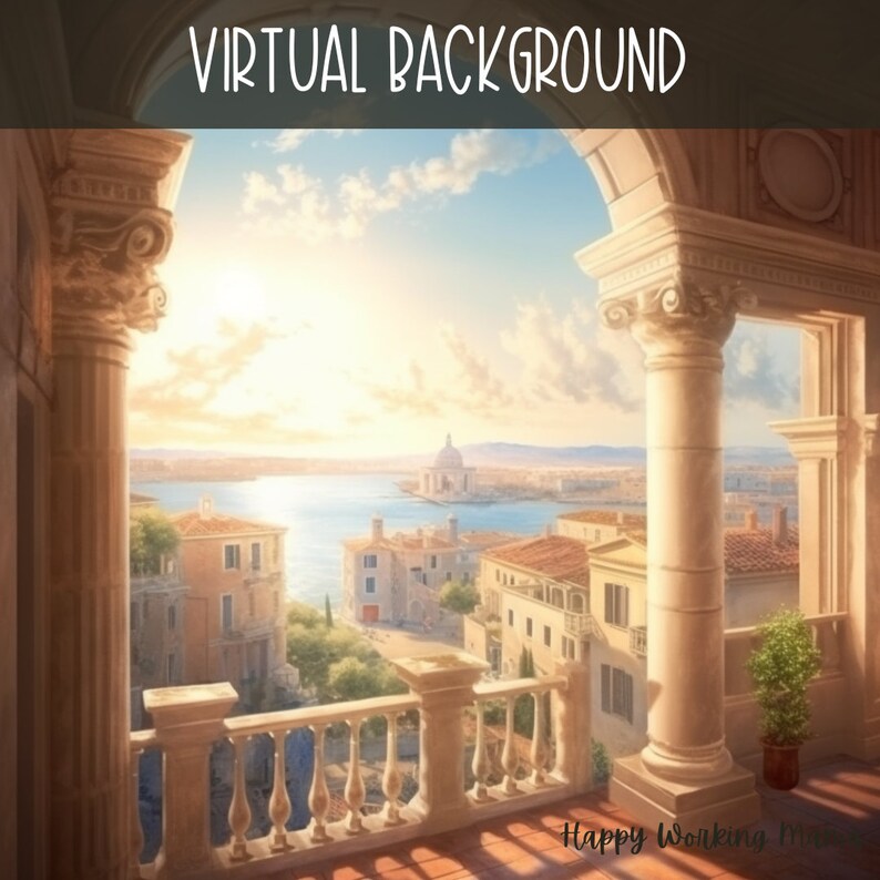 7 ITALIAN Images for Virtual Background, Pack of 7 Virtual Italian ...