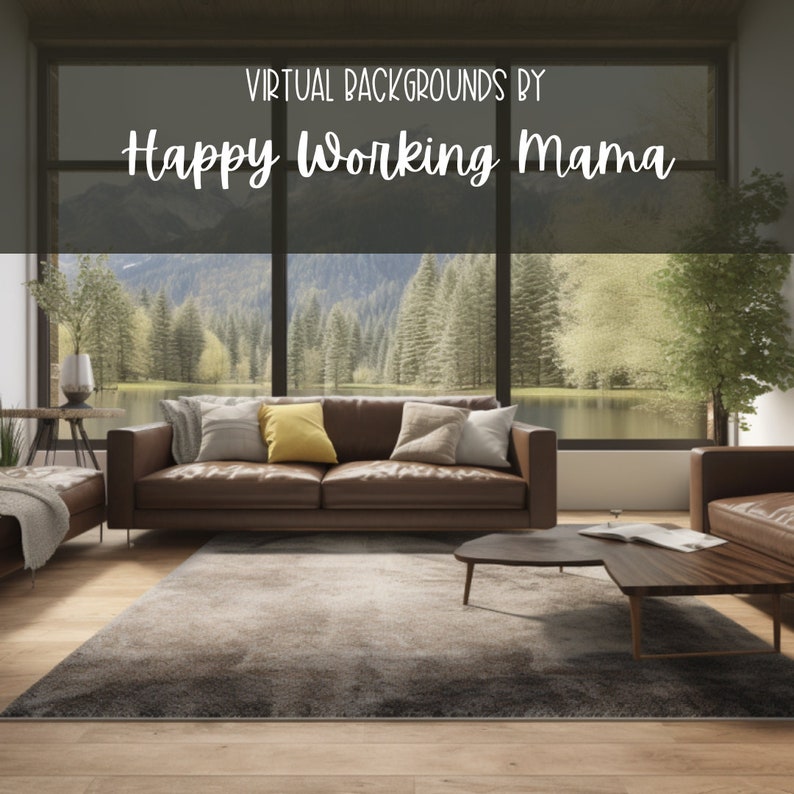 Rustic Virtual Background Images (BUNDLE) | 5 Original, Rustic Living ...