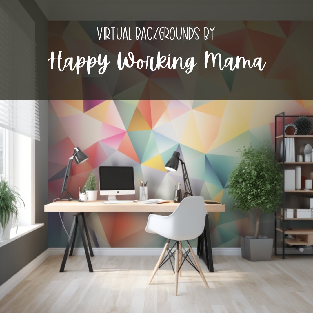 5 Office Virtual Background Images (BUNDLE) | 5 Original Work ...