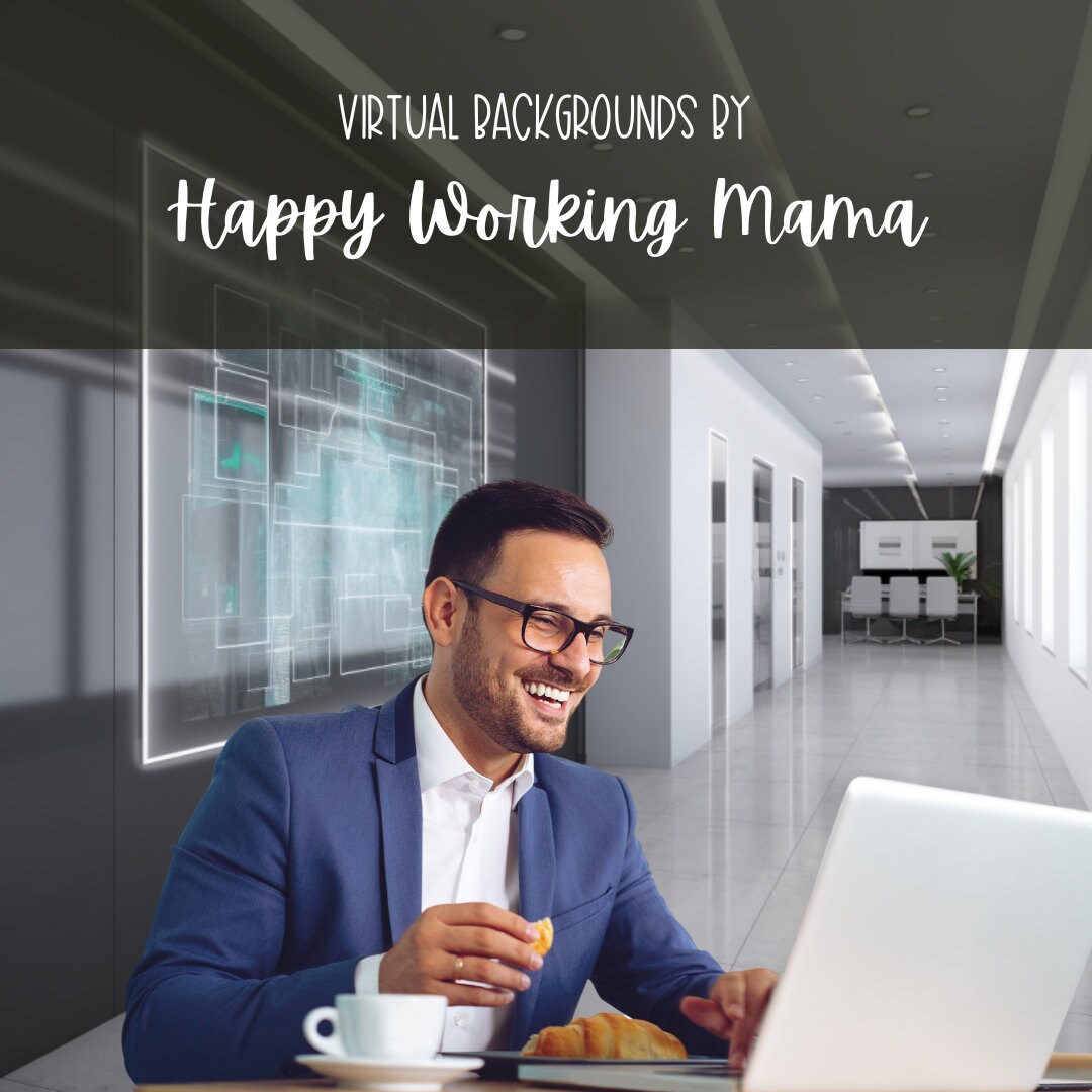 5 Office Virtual Background Images (BUNDLE) | 5 Original Work ...