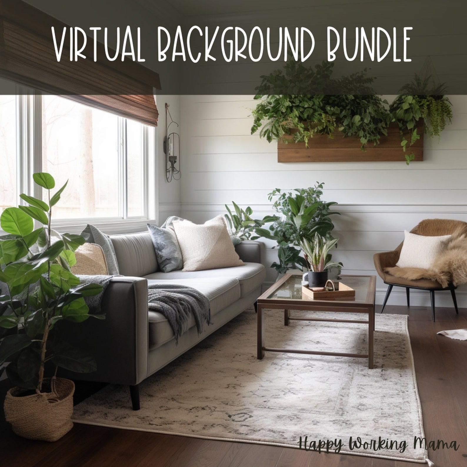 5 Beautiful Modern Farmhouse Virtual Background Images (BUNDLE ...