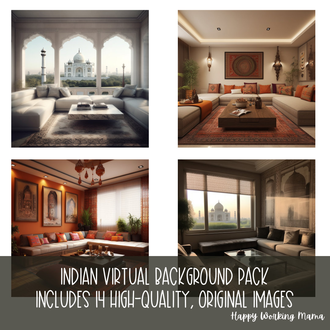 14 INDIAN Living Room Images for Virtual Background | Pack of 14 Zoom ...