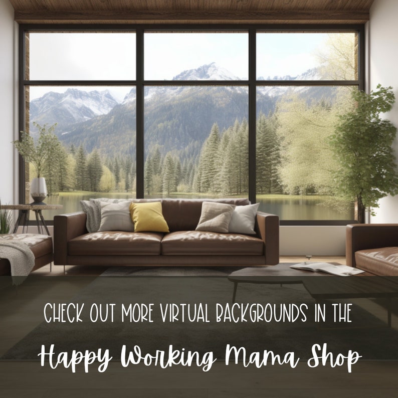 5 Office Virtual Background Images BUNDLE 5 Original Work Backgrounds ...