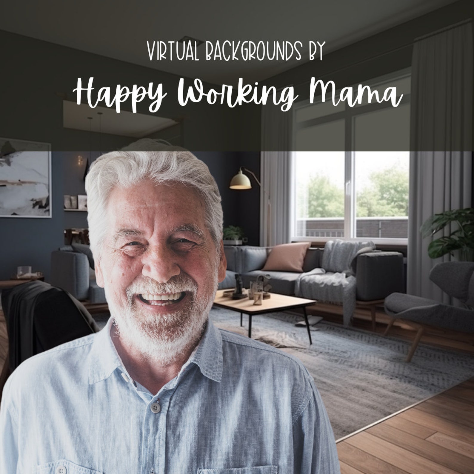 5 Virtual Background Images (BUNDLE) | 5 Original Backgrounds for ...