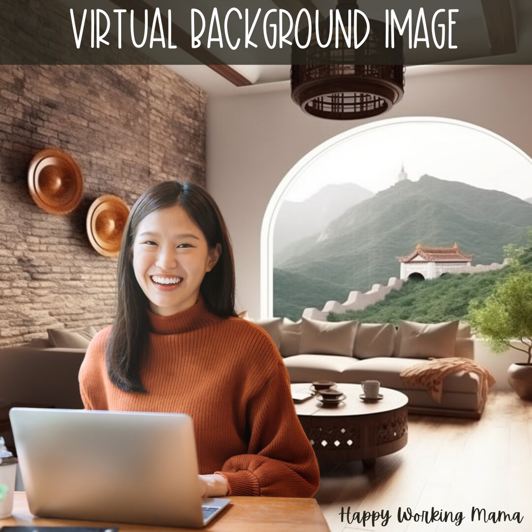 CUSTOM Virtual Background Image for Digital Backdrops, Zoom Meetings - Etsy