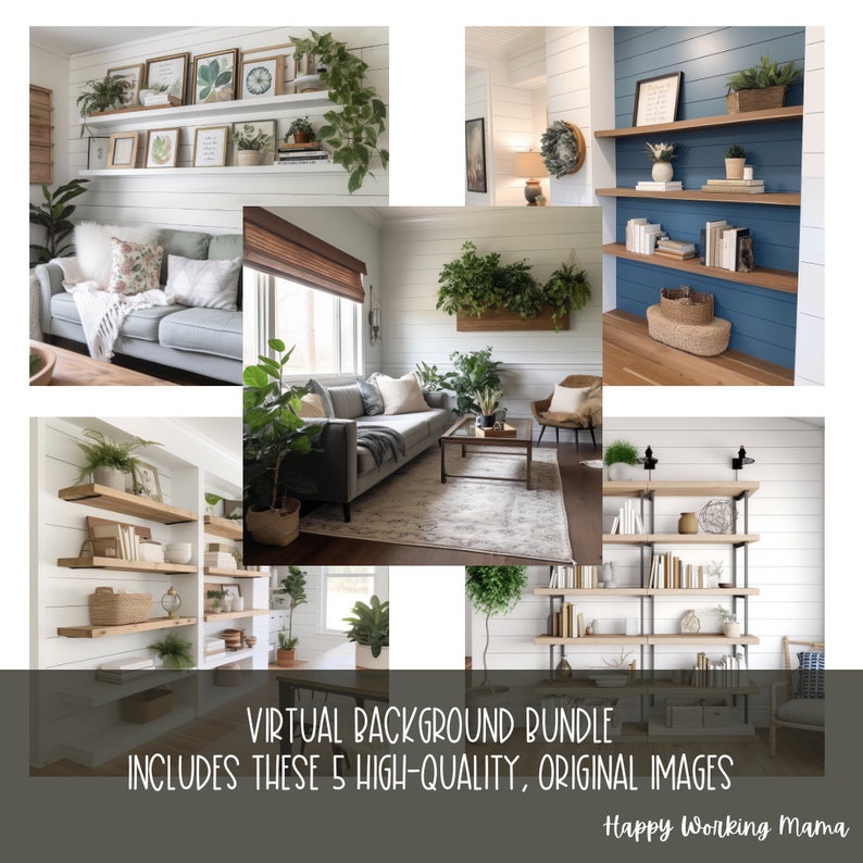 5 Beautiful Modern Farmhouse Virtual Background Images (BUNDLE ...