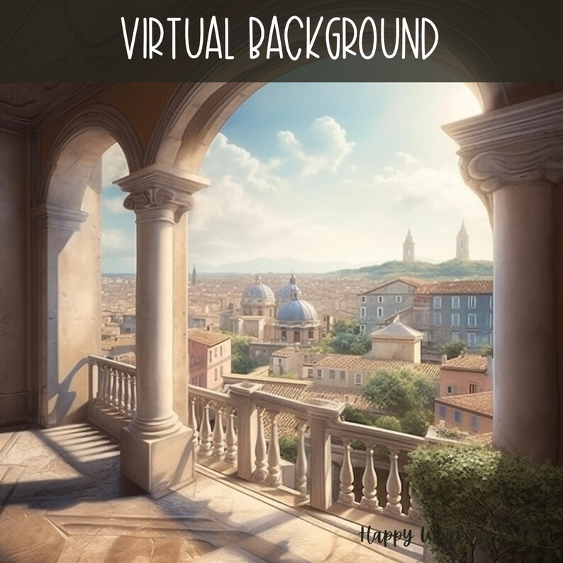 7 ITALIAN Images for Virtual Background, Pack of 7 Virtual Italian ...