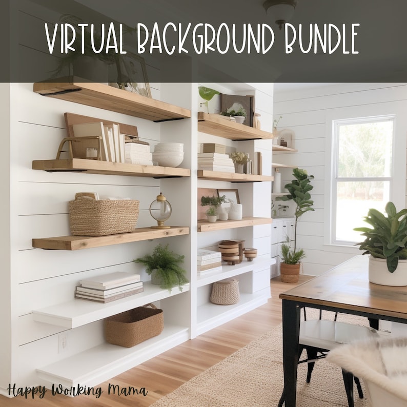 5 Beautiful Modern Farmhouse Virtual Background Images (BUNDLE ...