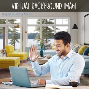 CUSTOM Virtual Background Image for Digital Backdrops, Zoom Meetings - Etsy